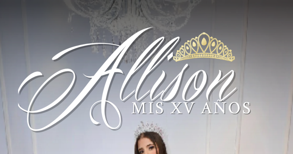 Mis XV años Allison - Pase para 7 personas